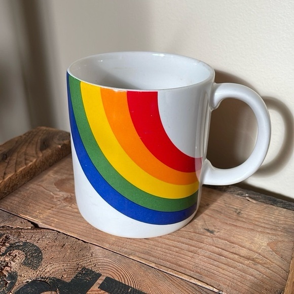 Dining | Vtg Rainbow Mug | Poshmark